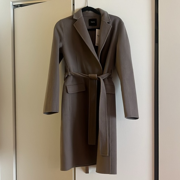Theory | Jackets & Coats | Theory Wrap Coat In Doubleface Woolcashmere | Poshmark